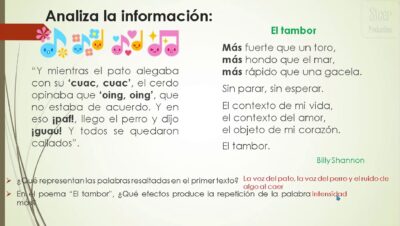 El Eco del Lenguaje: Onomatopeyas, Símiles y Metáforas | Metaforas